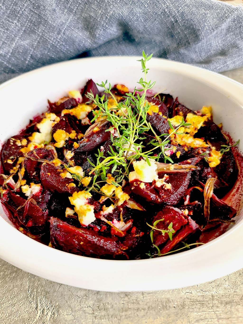 Honey Baked Beets with Feta - Side dish