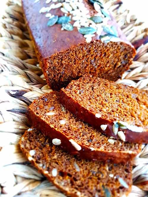 Juicy & Healthy Whole Grain Bread With Seeds - Bread - Popi's Cooking