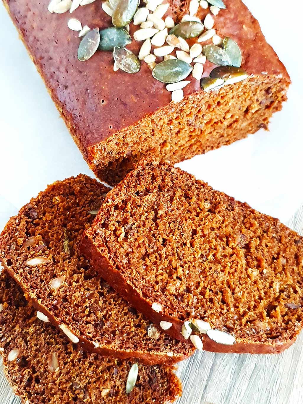 Juicy & Healthy Whole Grain Bread With Seeds - Bread - Popi's Cooking