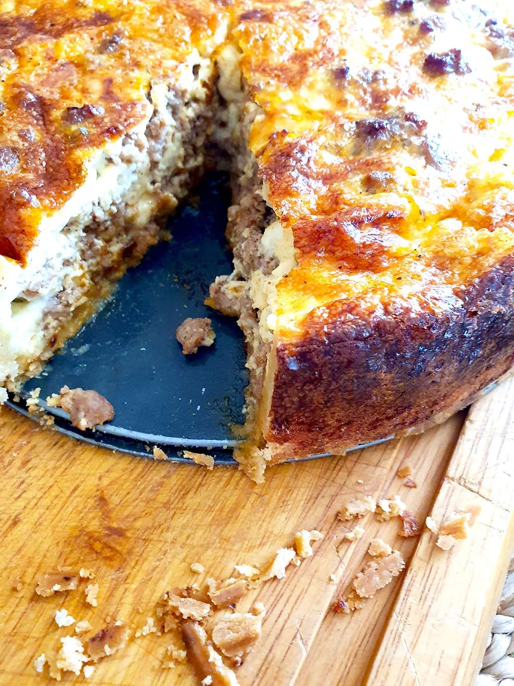 Ground Beef Taco Quiche - Food