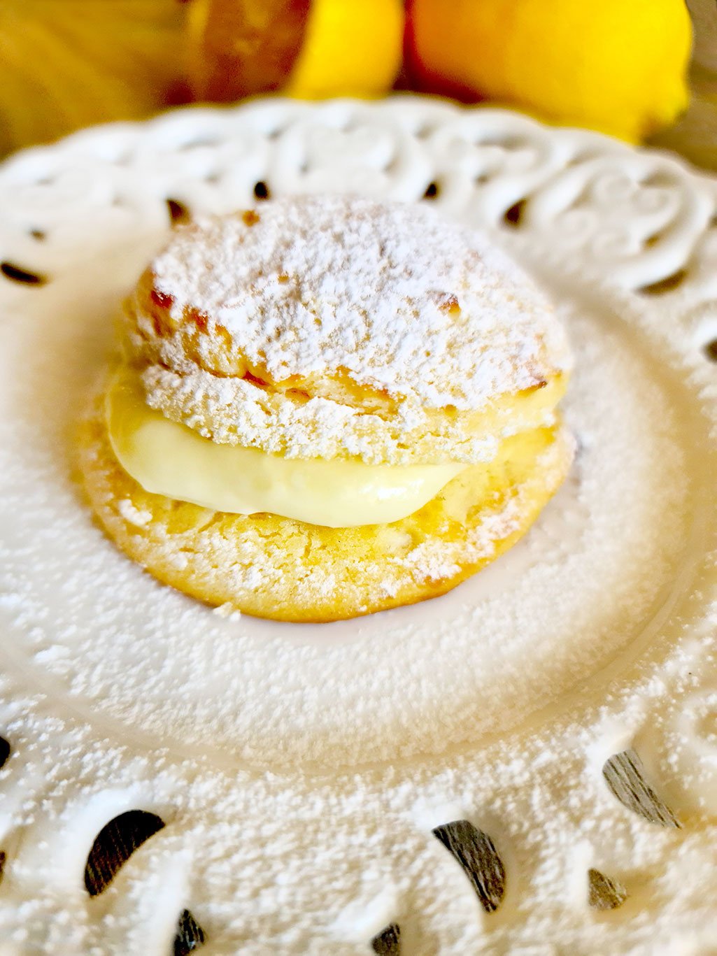 Filled Lemon Bomb Cookies - Desserts