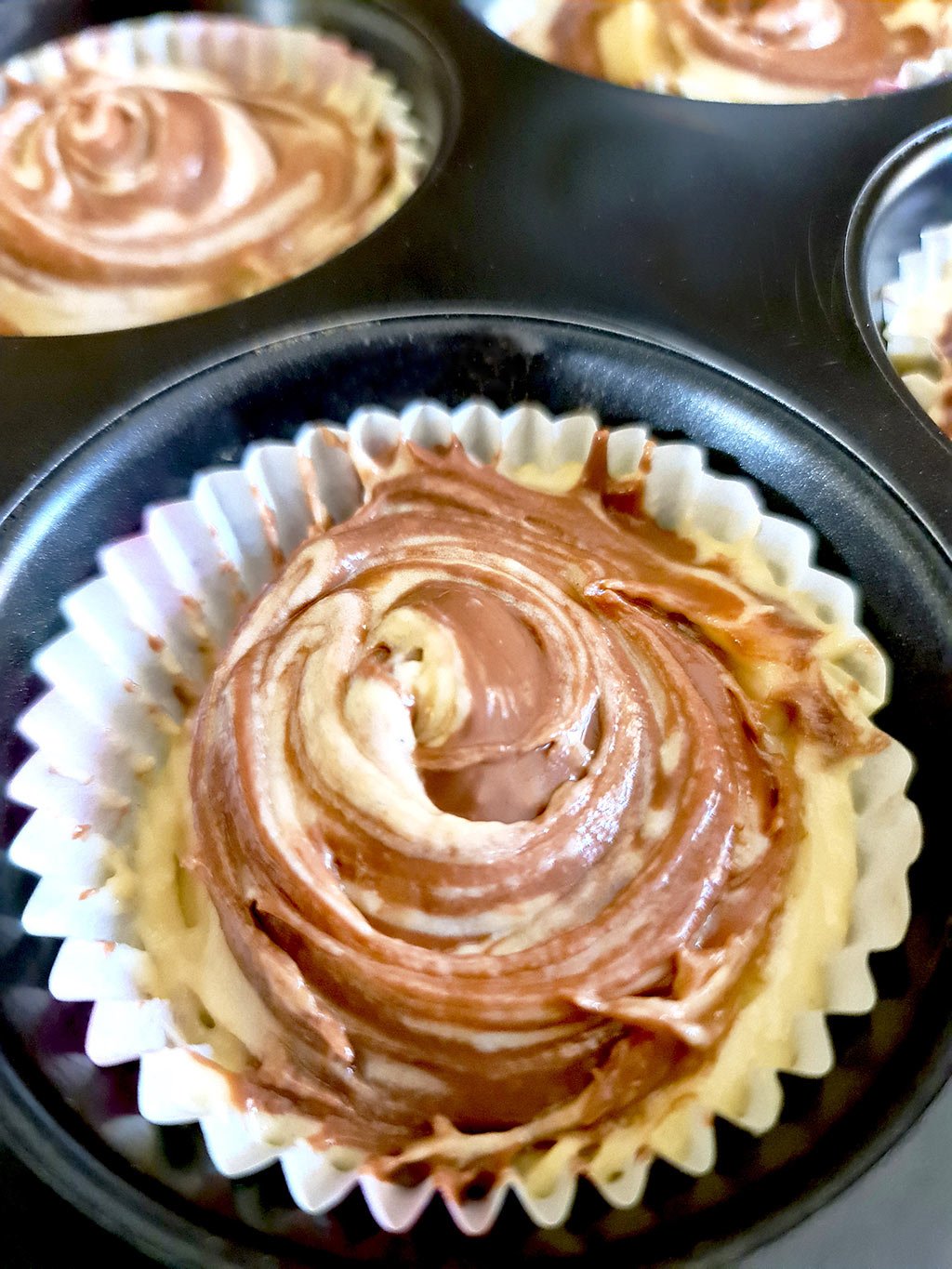 Swirl Muffins With Different Fillings - Desserts