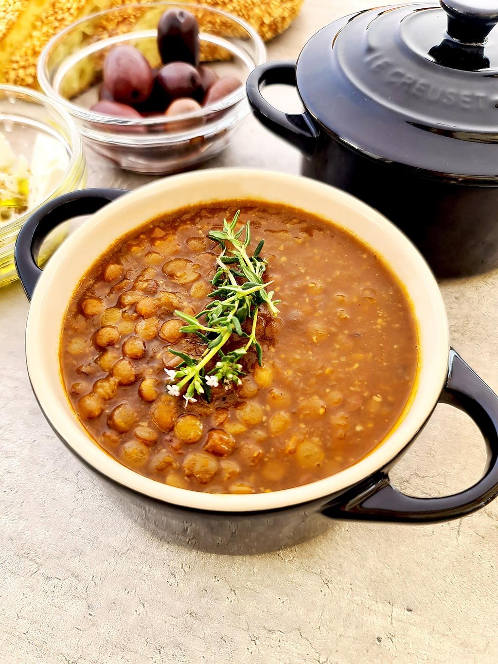 Greek Lentil Soup - Fakes